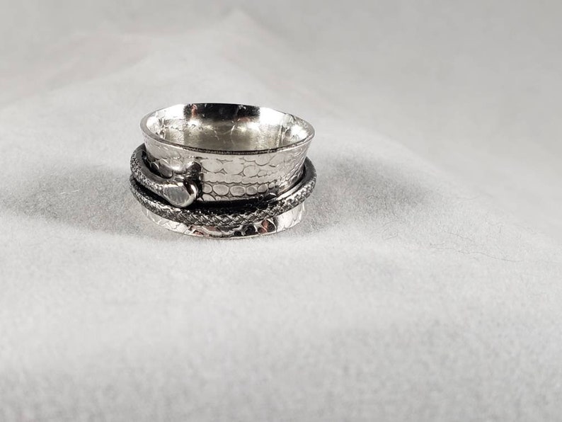 Snake Spinner Ring Silver Snake Spinner Ring. Men's or | Etsy