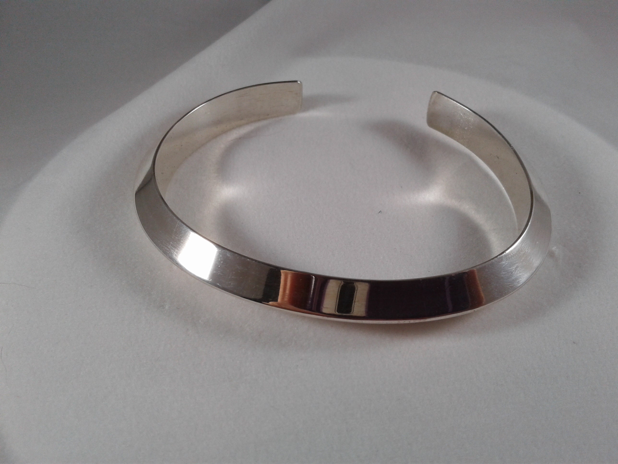 Men's Heavy Sterling Silver Triangle Cuff Thick Silver - Etsy