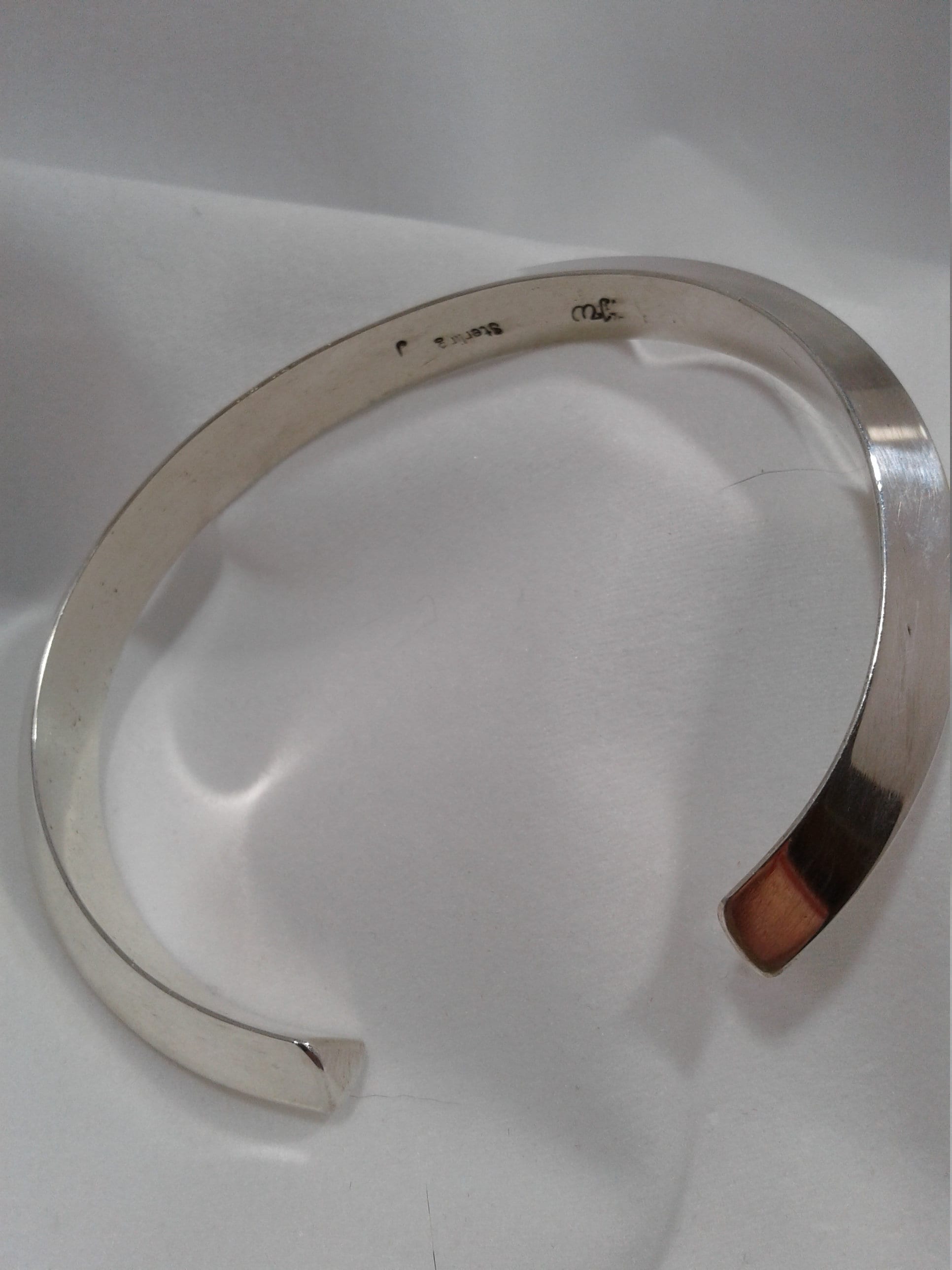 Men's Heavy Sterling Silver Triangle Cuff Thick Silver - Etsy
