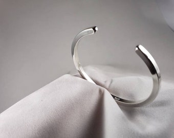 Solid Silver Cuff - Etsy