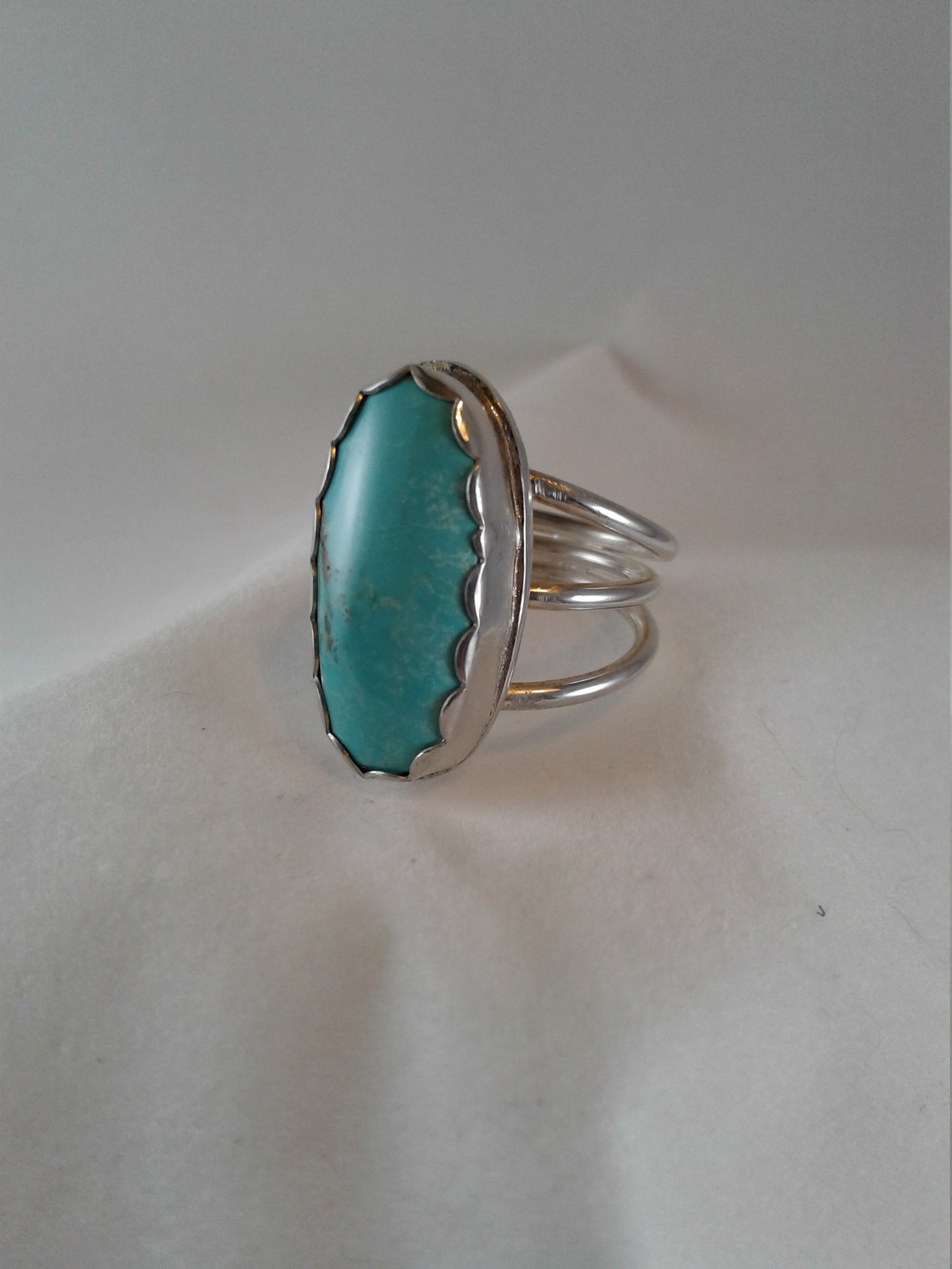 Oval Turquoise Ring, Ladies Turquoise Ring, Ladies Oval Turquoise Ring ...