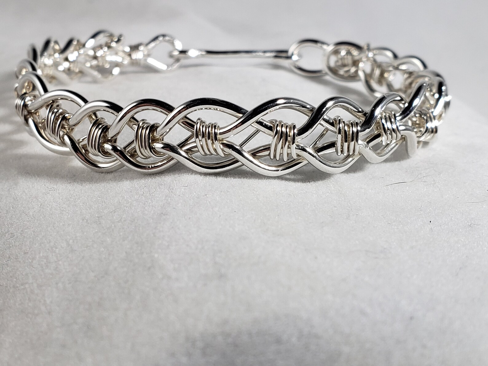 Silver Wire Bracelet Ladies Silver Wire Bracelet Silver - Etsy
