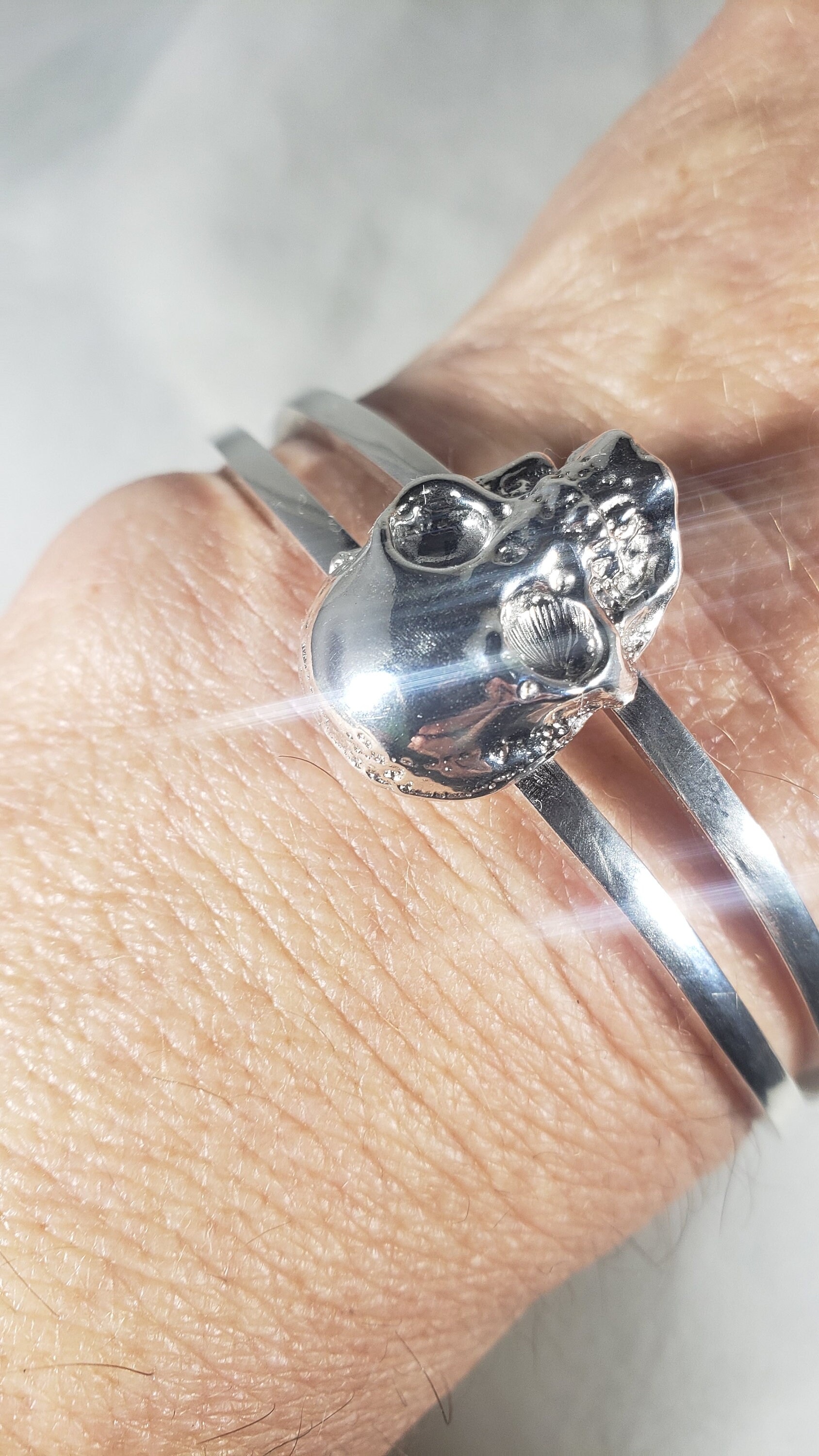 Mens silver skull bracelets store