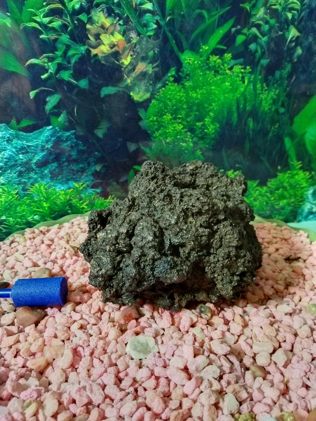 Exotic Lava Air Bubble Stone Aquarium Ornament Decor Natural Stone ...