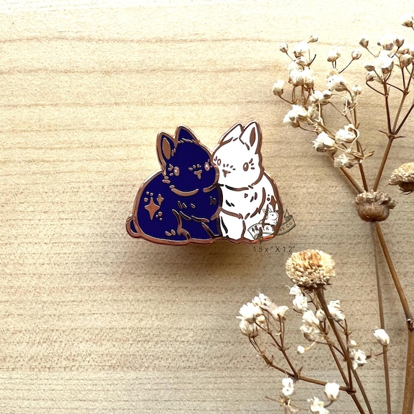 Bunny Rabbit Enamel Pins - Etsy