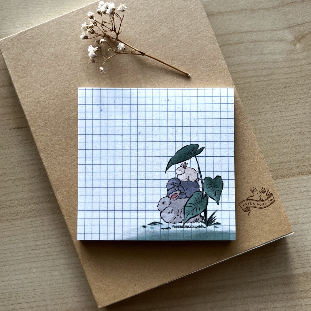 Rain Leaf Buns Sticky Notes Post It Notes Sticky Memo Pad - Etsy