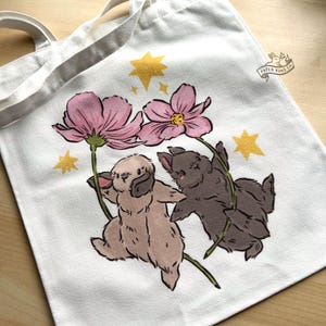 Cosmos Buns | Bunny Rabbit Tote Bag, Canvas Tote Bag - Etsy