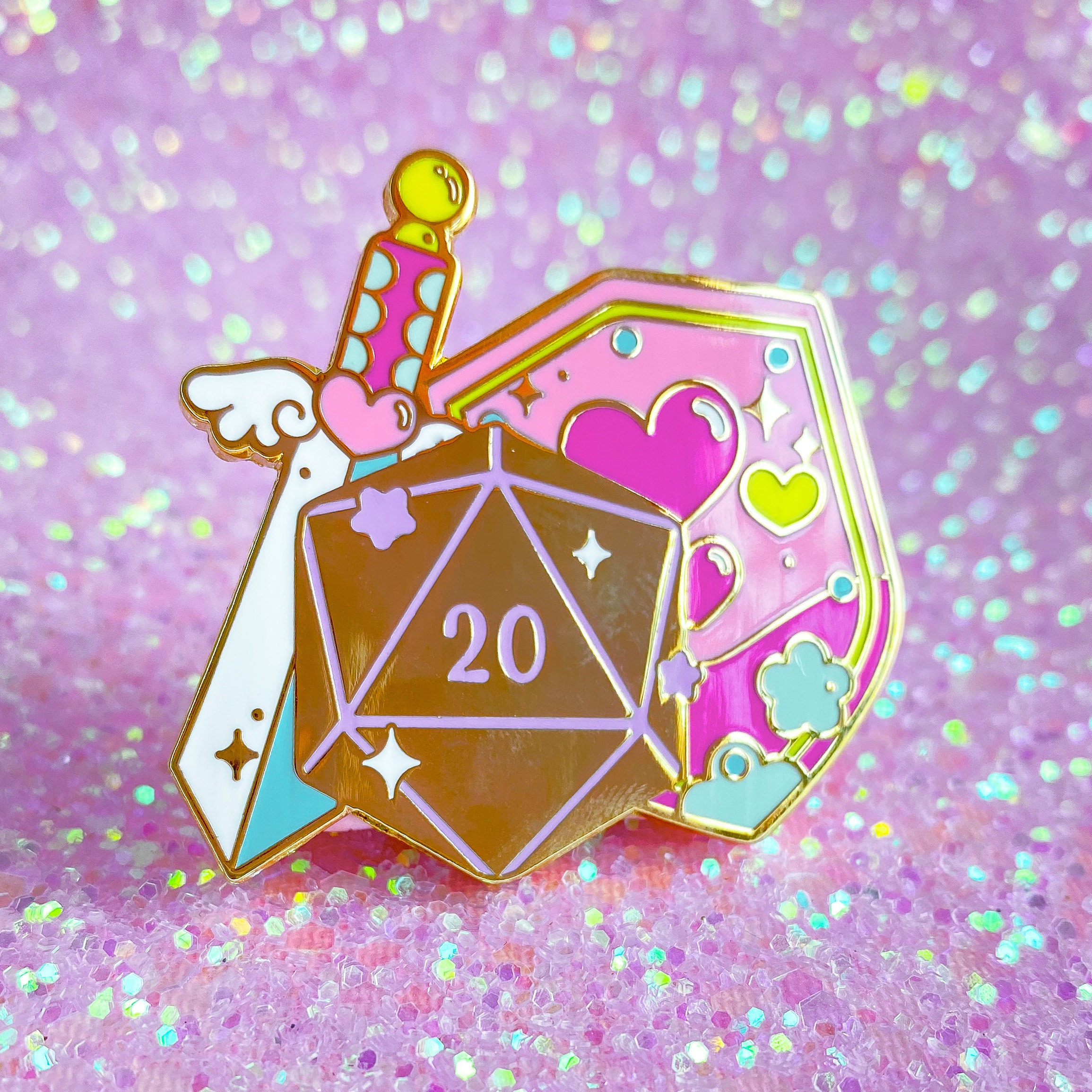 D20 Dice Paladin Pin Dungeon Master Enamel Pin Dungeons and - Etsy