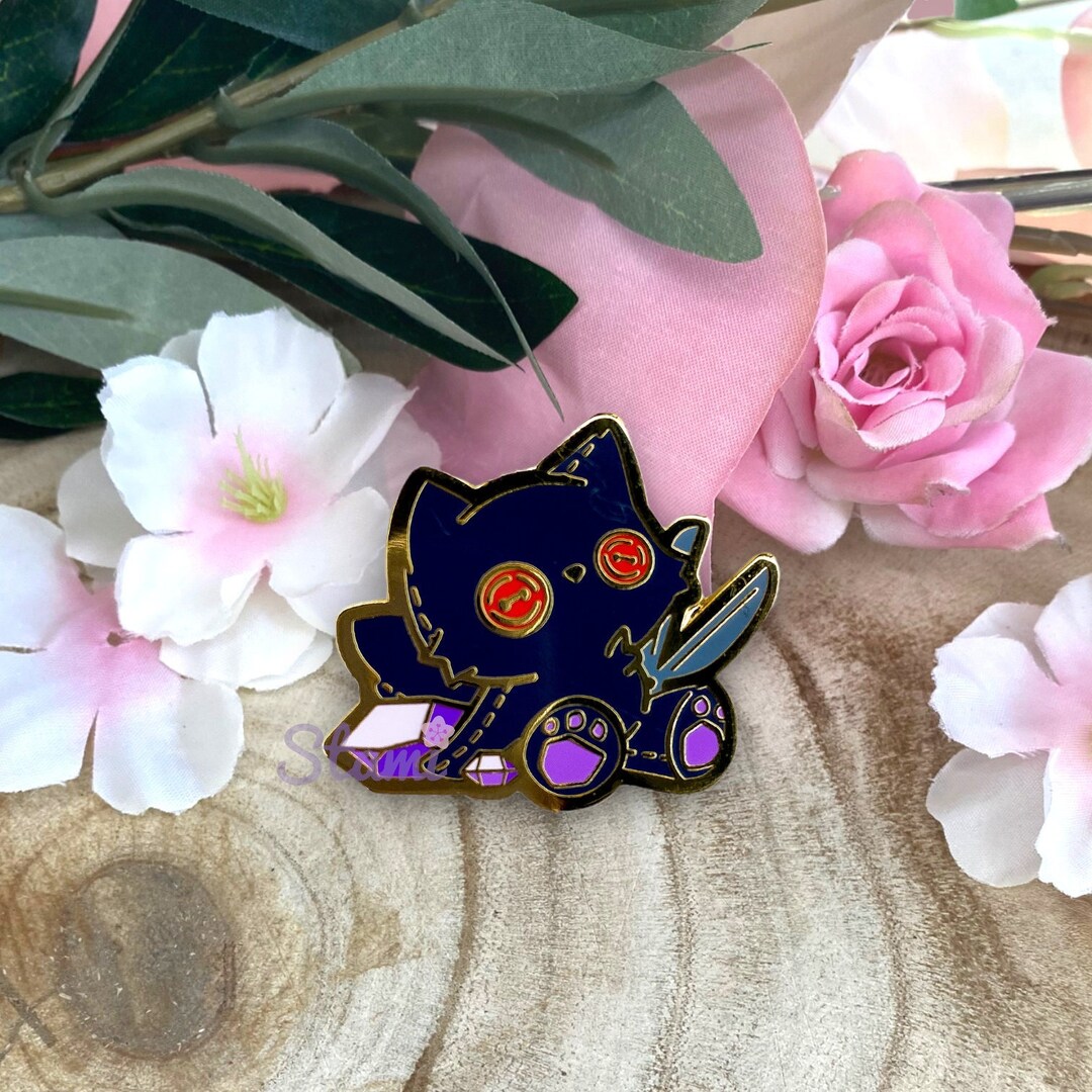 Voodoo Fox Doll RPG Companion Cute Enamel Lapel Pin Badge Dungeon ...