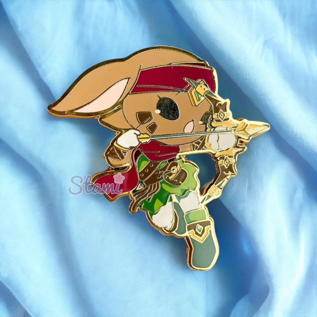 Archer Bunny Rabbit RPG Cute Enamel Lapel Pin Badge | Dungeon Master ...