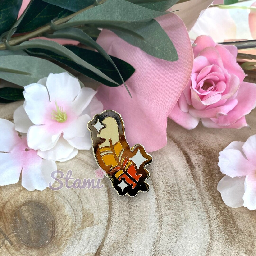 Mini Feather RPG Item Cute Enamel Lapel Pin Badge - Etsy