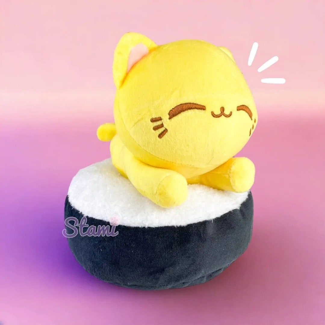 Yellow Fish the Sushi Cat Cute Plush Cuddly Stuffed Soft Toy - Etsy