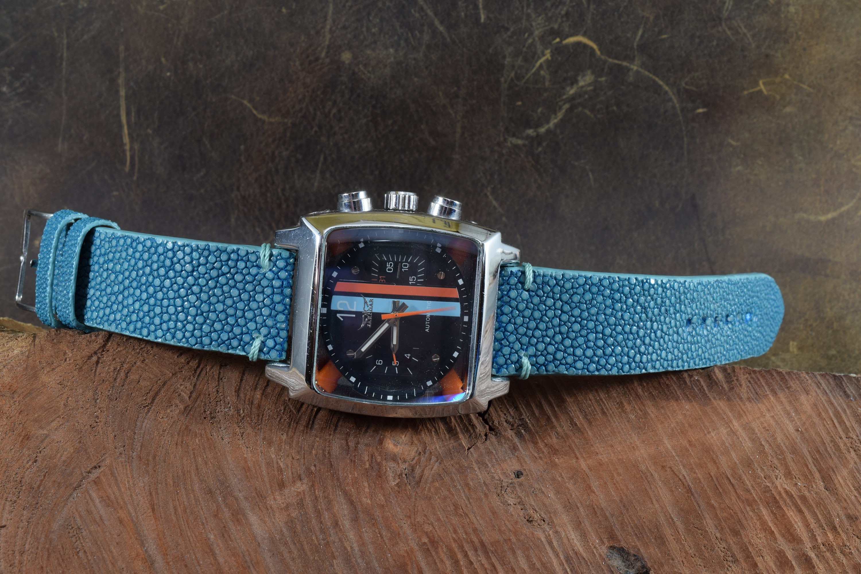 Turquoise Stingray Skin Watch Strap 22 20 18 Mm, Handmade in Spain - Etsy