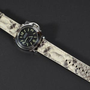 MA Watch Strap 26 24 22 Mm Genuine Python Snake Skin White - Etsy