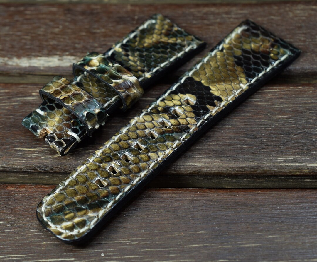 Bracelet de montre MA Marron vert pour SevenFriday 28/24 mm 125/80 mm ...