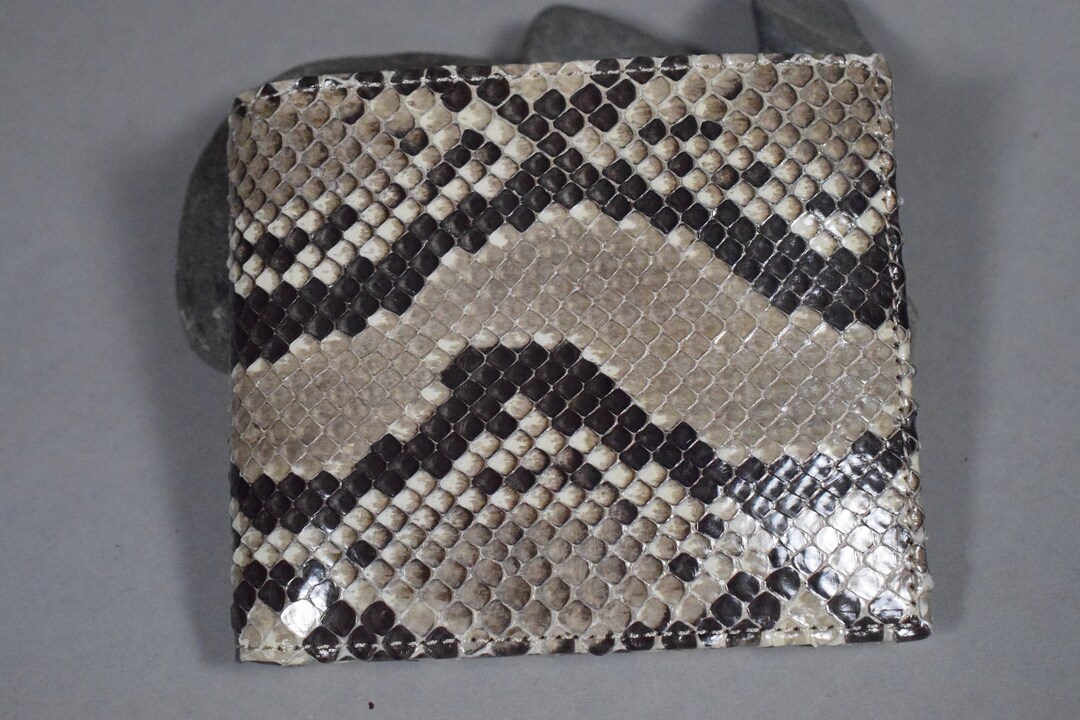 Wallet Bifold With Coin Pocket for Men Handcrafted With Genuine Python ...