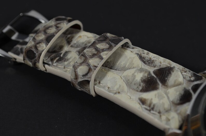 MA Watch Strap 26 24 22 Mm Genuine Python Snake Skin Leather | Etsy