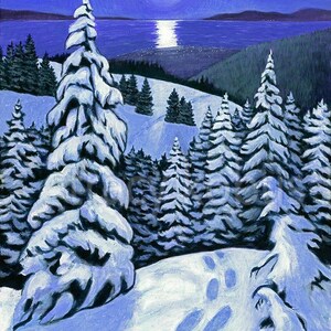 Snowshoeing Art Cards // You Choose // Winter Greeting Cards // Holiday ...