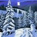 Snowshoeing Art Cards // You Choose // Winter Greeting Cards // Holiday ...