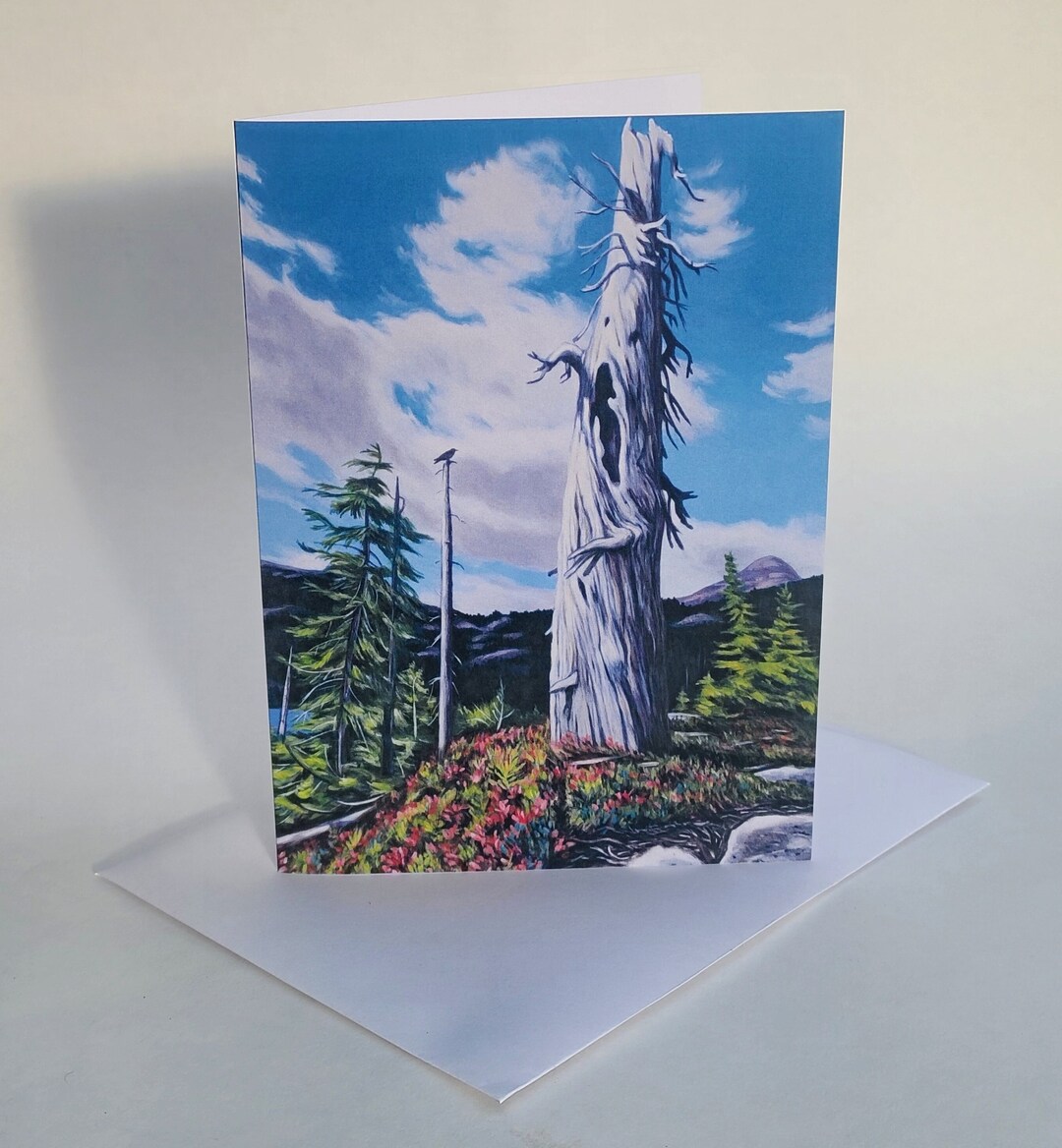 Alpine Tree Art Cards 3 or More Cards // Blank Greeting Cards - Etsy