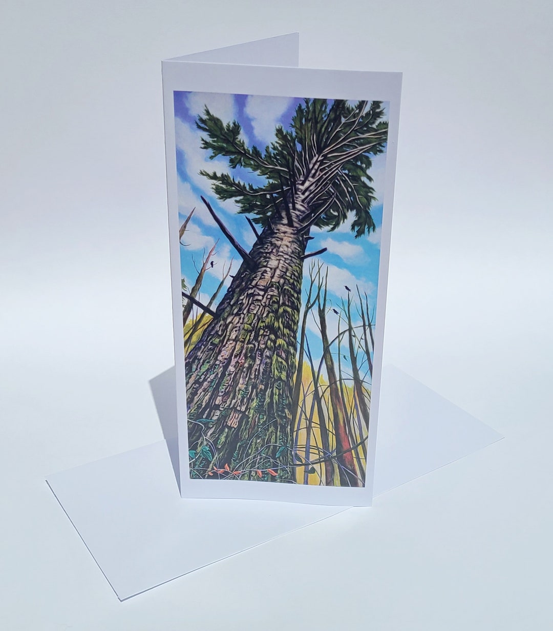 Tall Tree Art Cards // You Choose // Blank Greeting Cards - Etsy