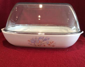 Pyrex Iris Blue Iris Easy Roast Circa 1985 535 With Original | Etsy