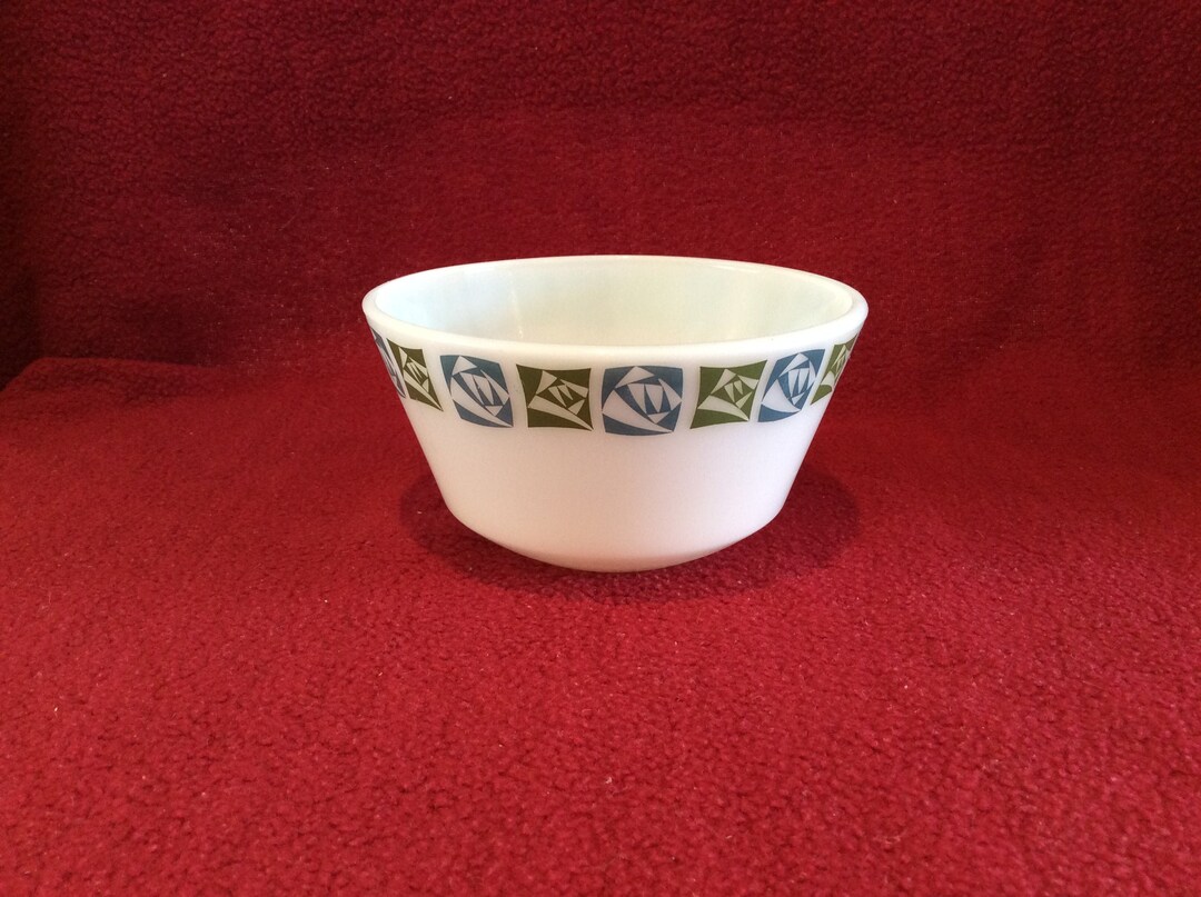 Pyrex JAJ Checkers Sugar Bowl - Etsy