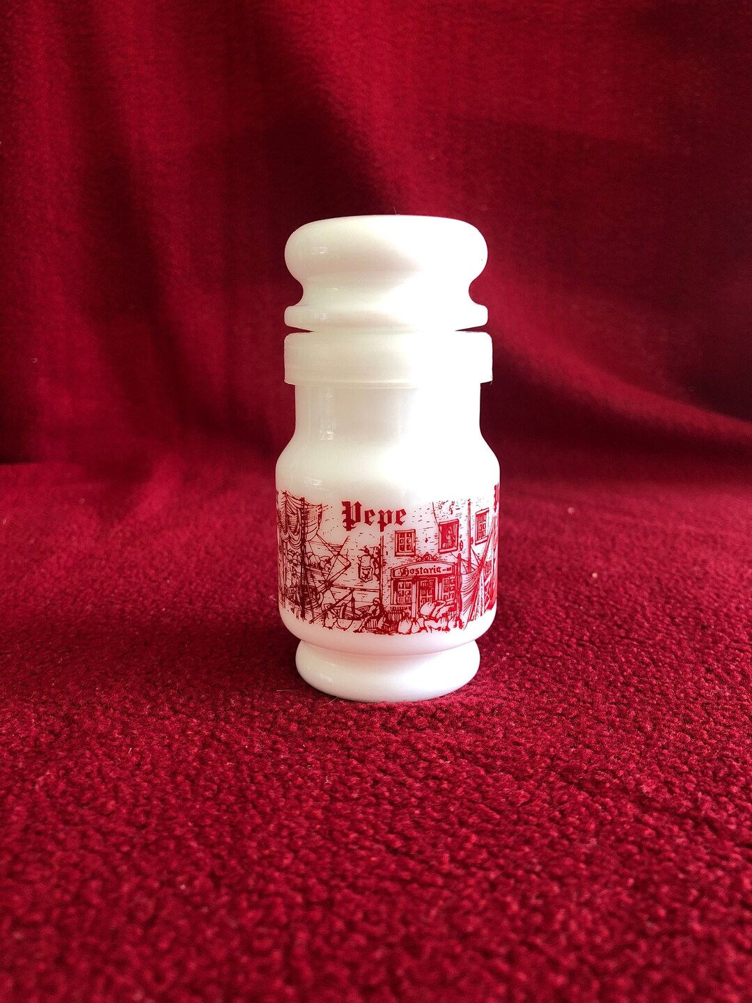 Décor Giorgi Milk Glass Pepper Pot 93mm Tall - Etsy