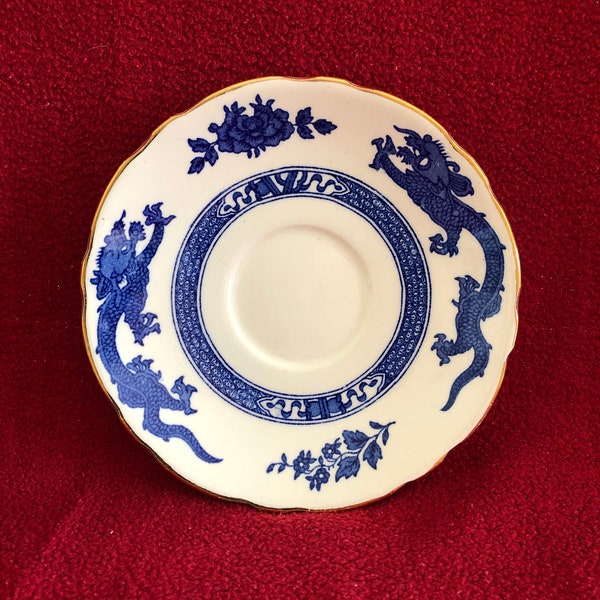 Royal Cauldon Dragons Blue With Gold Trim - Etsy