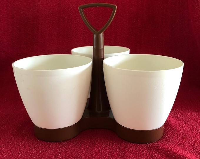 Tupperware Condiment Caddy Small Bowls With Lids - Etsy