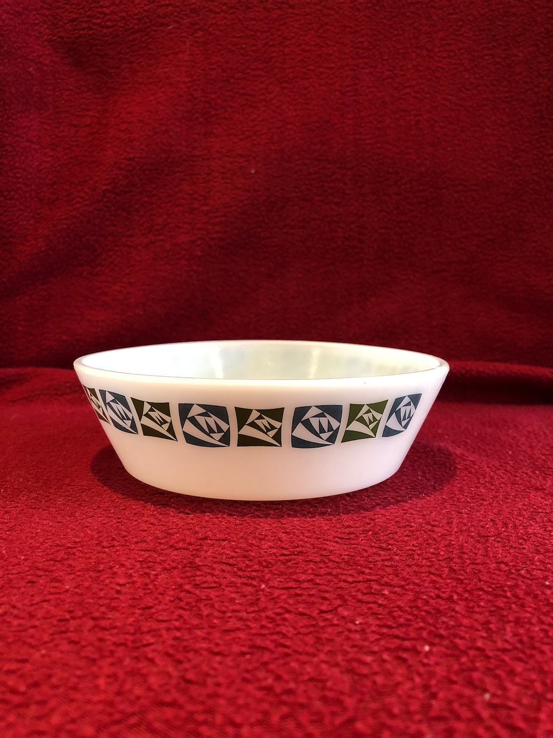 Pyrex JAJ Checkers Cereal Bowl 5.5" - Etsy