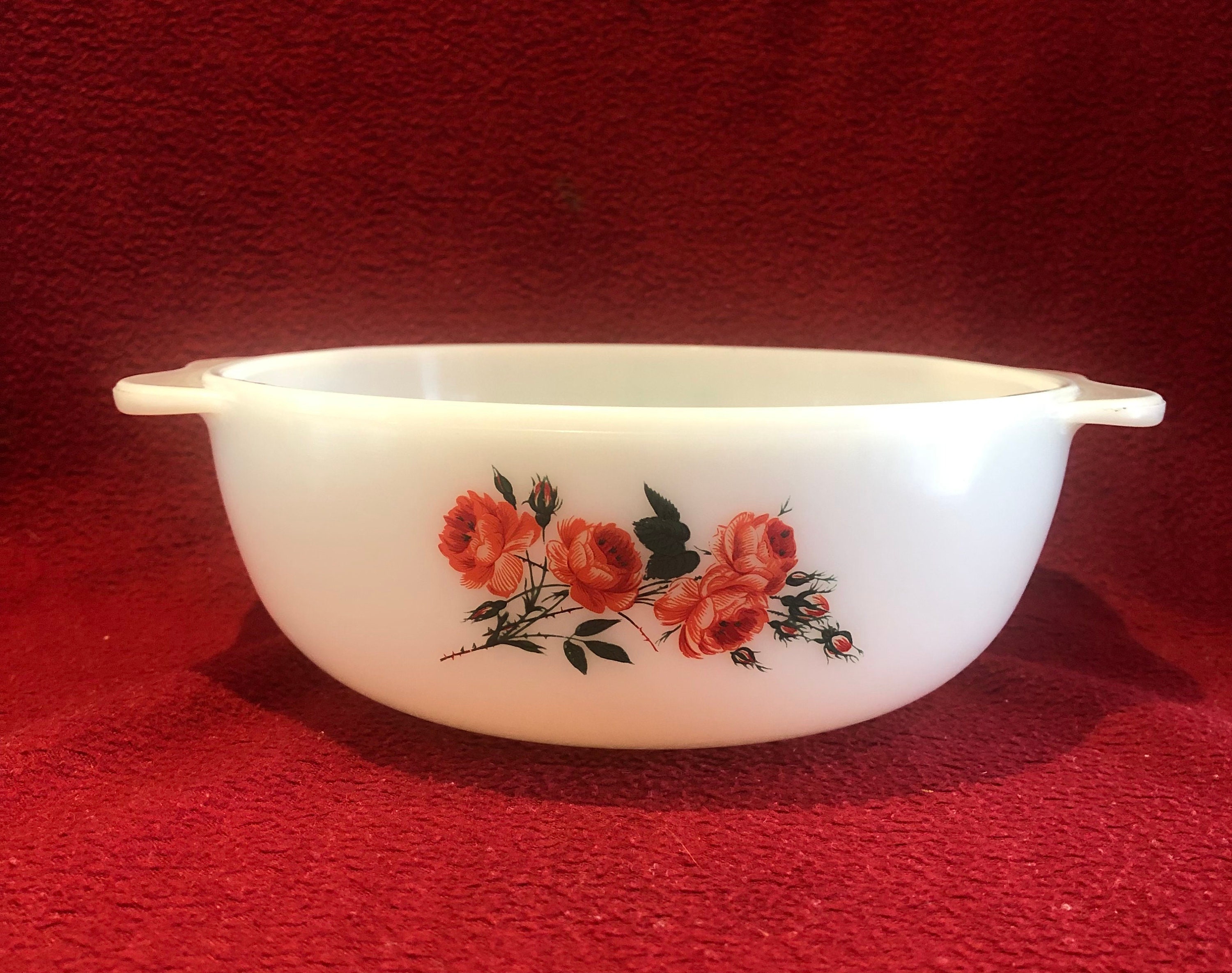 Pyrex JAJ Rose 2 Pint Easy Grip Casserole Dish Circa 1960 506 - Etsy