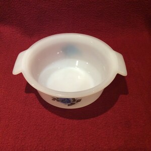 Phoenix Opalware Blue Rose Casserole Dish 8oz Circa 1960 - Etsy