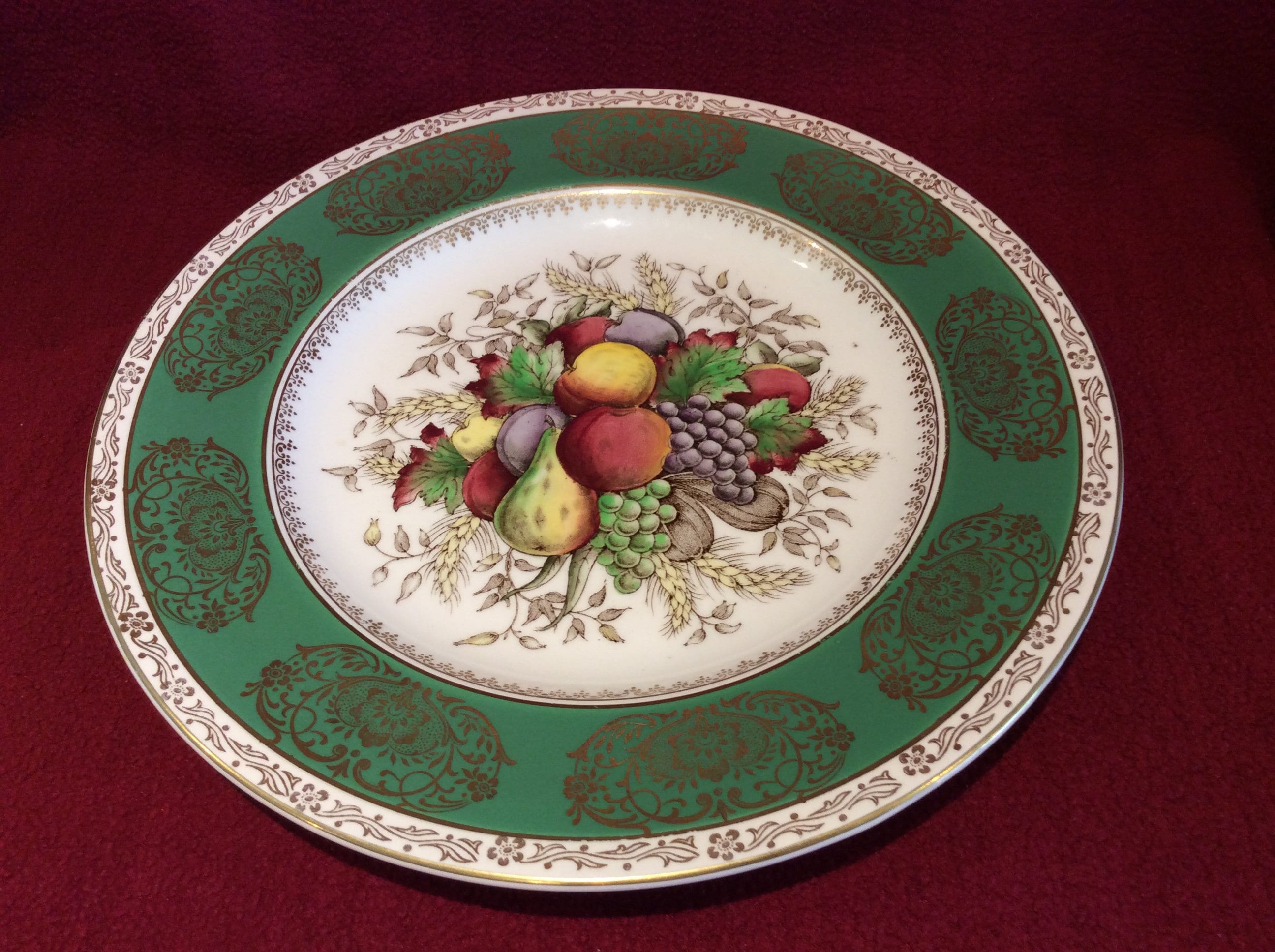 Crown Ducal Ware Fruits Pattern Plate Circa 1940 | Etsy