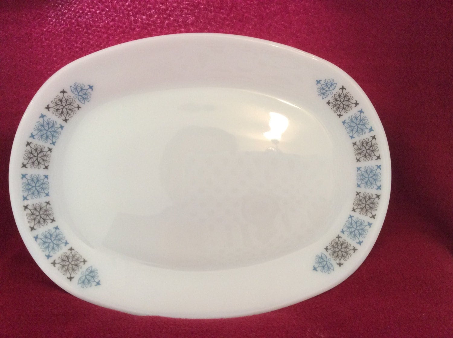 Pyrex JAJ Chelsea Steak Plate | Etsy