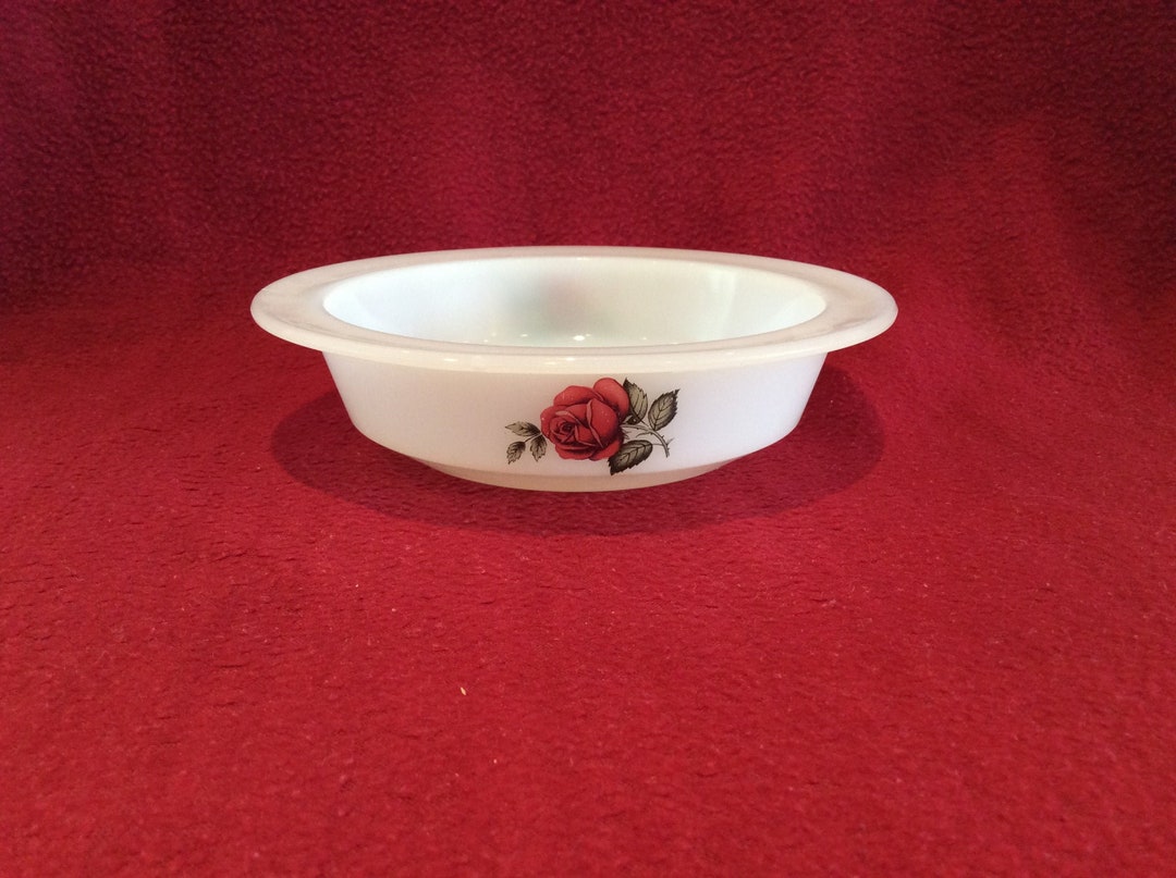 Phoenix Opalware Red Roses Pattern Soup, Fruit or Dessert Bowl 148mm ...