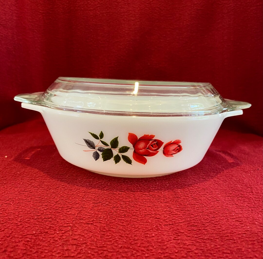 Pyrex JAJ June Rose Casserole Dish 2 Pint #509 Circa 1960 - Etsy