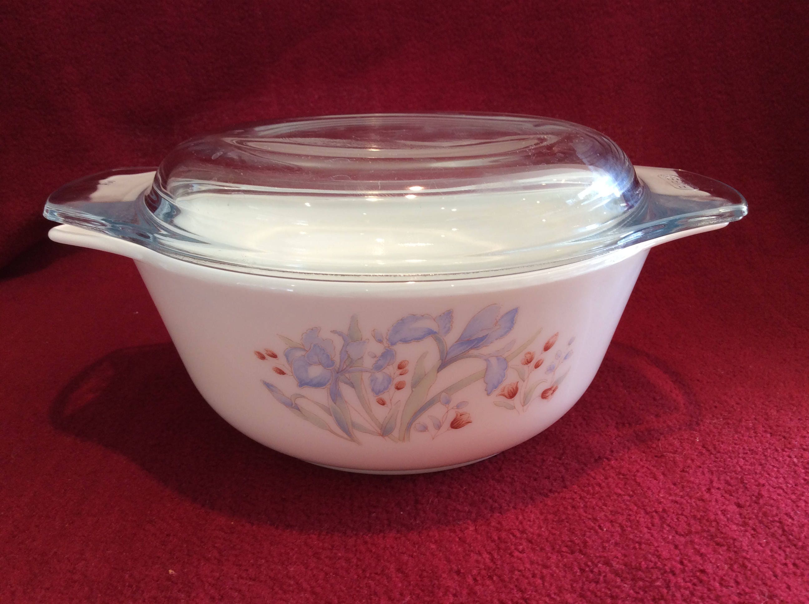 Pyrex Iris Blue Iris Casserole Dish 800ml 504 Circa 1985 - Etsy Australia