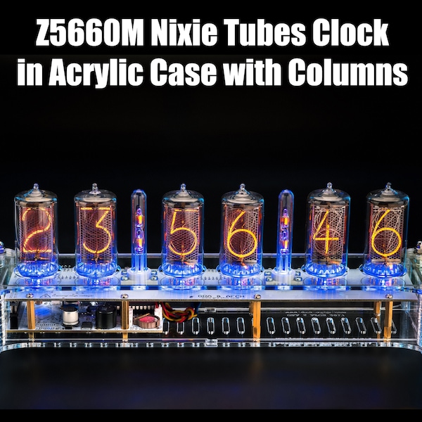 Nixie Clock On In 14 Tubes With Shield Ncs314 V2 2 With Arduino Uno Or