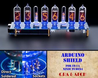 DIY KIT for IN-14 Arduino Shield NCS314-4 Nixie Tubes Clock | Etsy