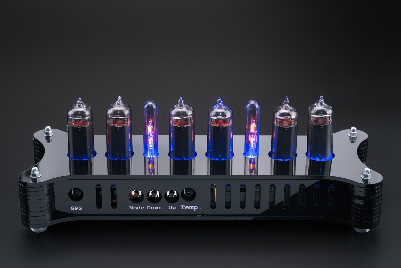 Nixie Clock on IN-14 Tubes in a Stylish Black Acrylic Case for - Etsy