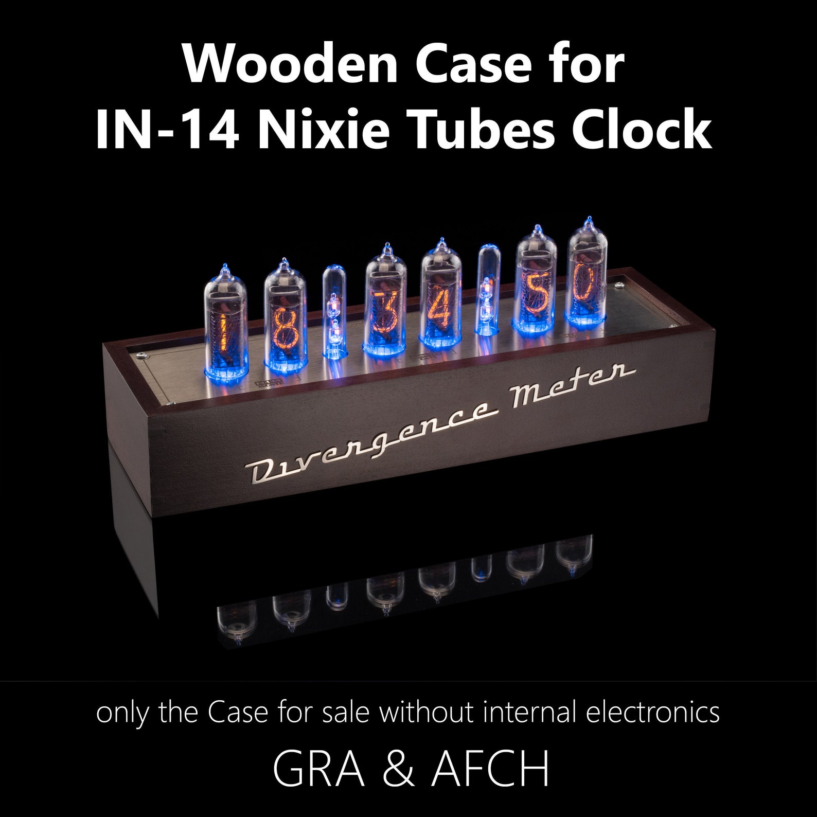 Small Wooden Case for Nixie Tubes Clock on IN-14 Tubes - Etsy