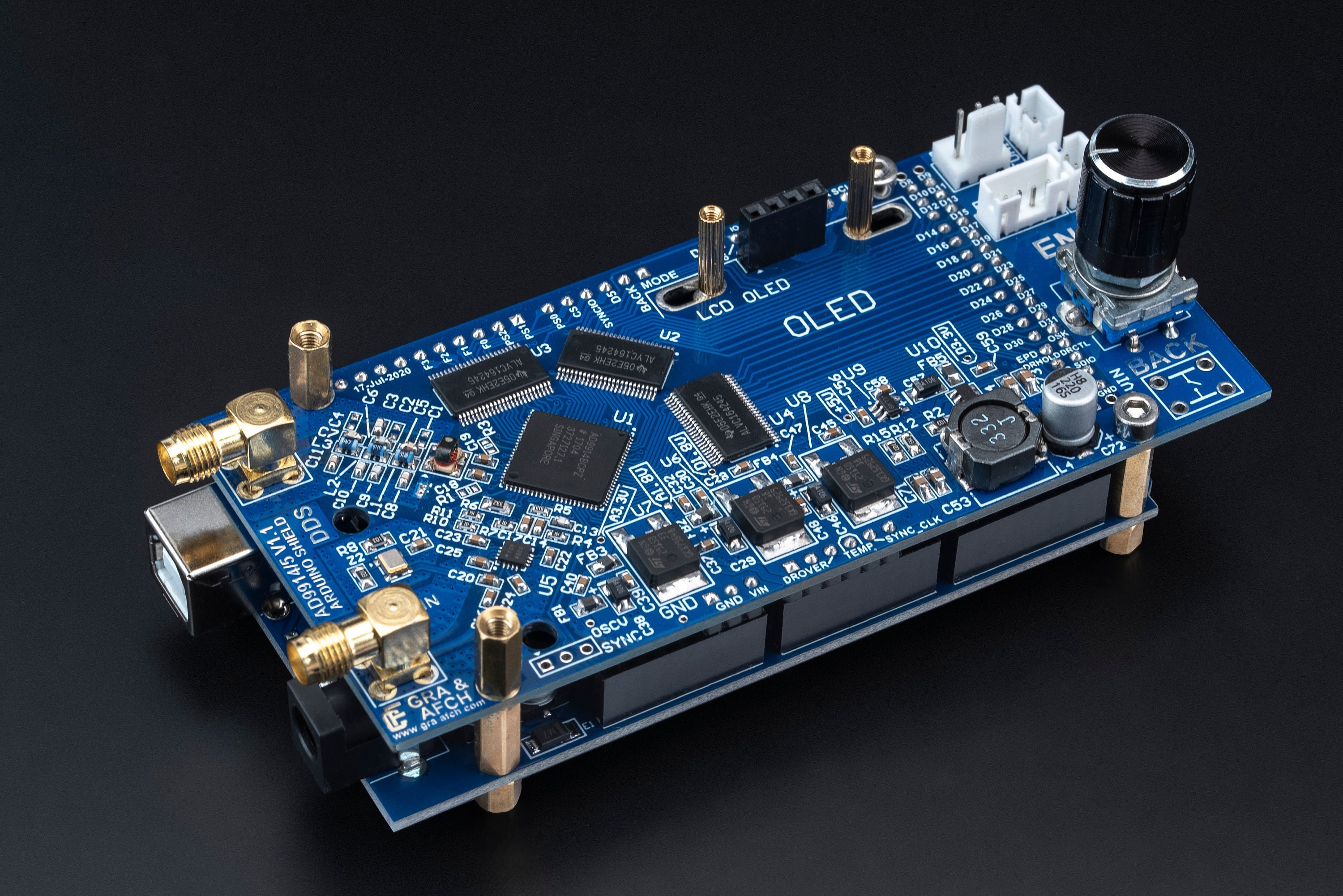 DDS AD9914 Arduino Shield RF Signal Generator 1.4ghz 3.5ghz Core Clock ...