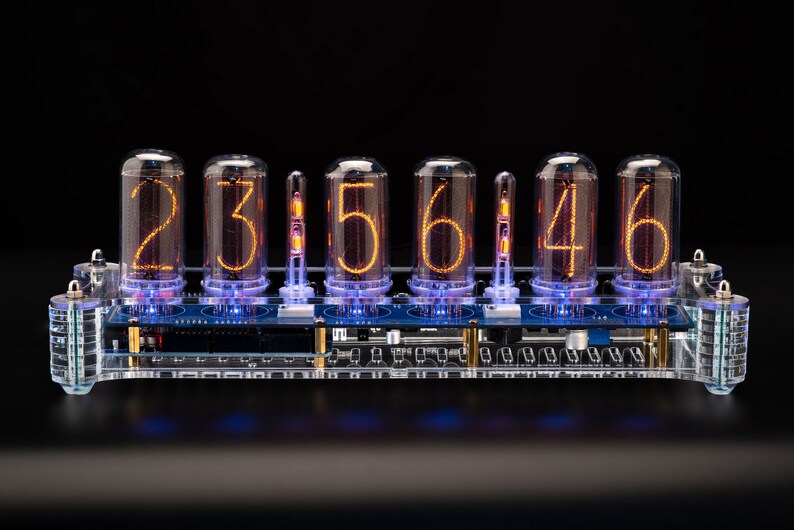 IN-18 Arduino Shield Nixie Tubes Clock in Acrylic Case TUBES OPTIONAL for Boyfriend, Husband ...