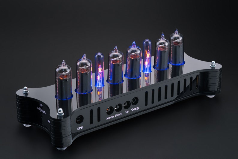 Nixie Clock on IN-14 Tubes in a Stylish Black Acrylic Case for - Etsy