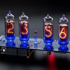 Nixie Tubes Clock IN-14 Arduino Shield (column, Sockets, Arduino) [4 Tubes] Gra & Afch - Etsy