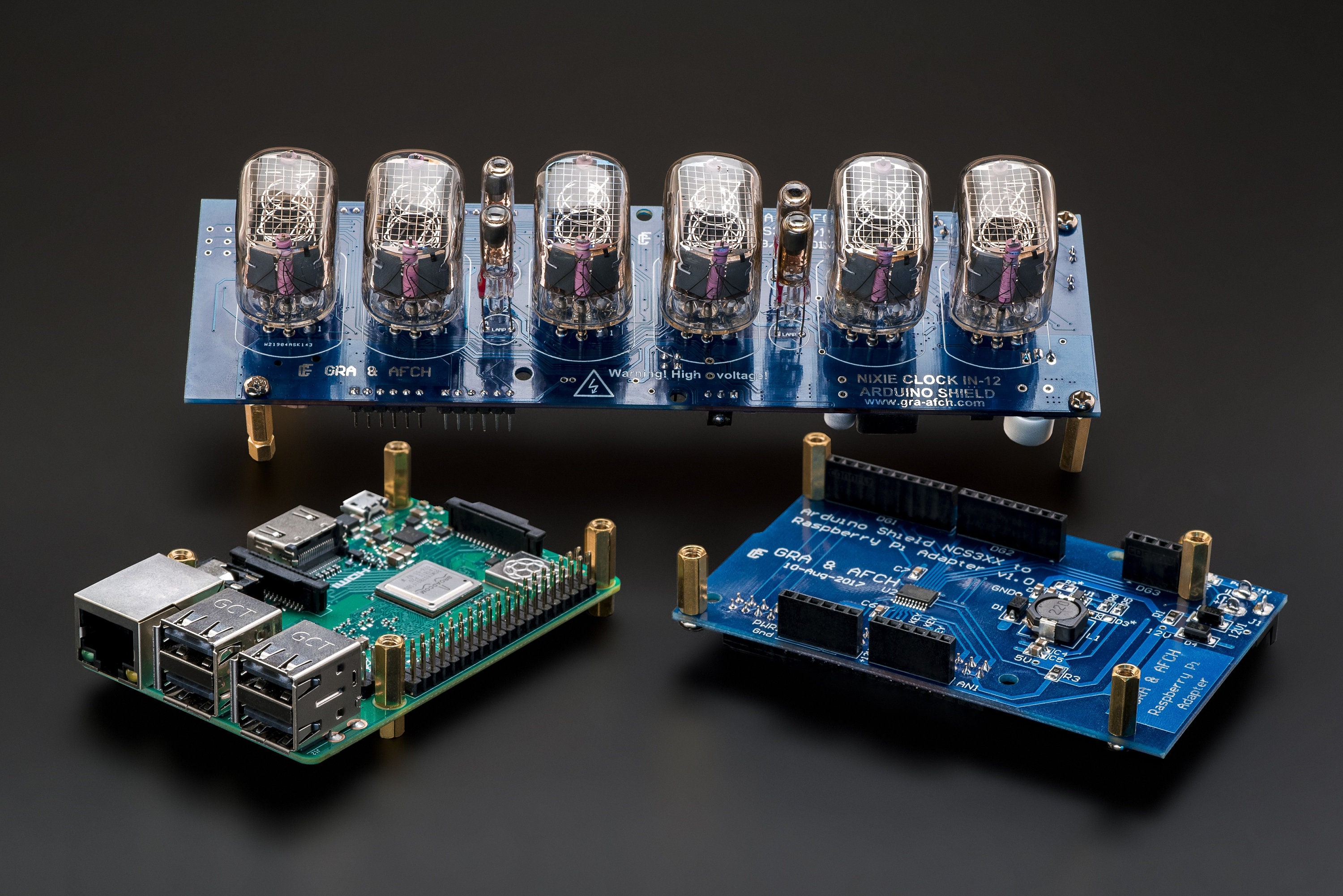 IN-12 Raspberry Pi Hat and Shield Nixie Tubes Clock [with Options] - Etsy