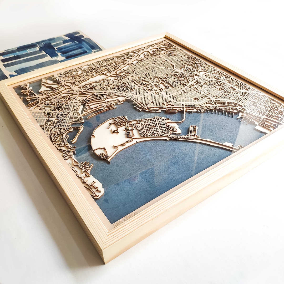 Woodcut Map Art - Custom City Wood Map - Any City - Etsy
