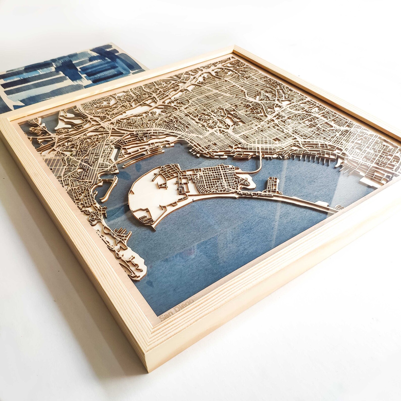 Woodcut Map Art Custom City Wood Map Any City | Etsy