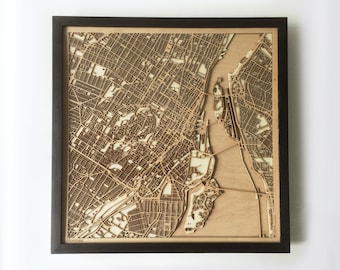 Rome Wooden Map Black Laser Cut Streets City Maps 3d Framed | Etsy